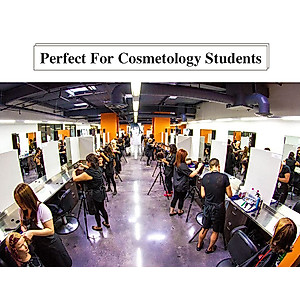 LNASI Mannequin Head 24-26 inch 100% human hair Styling Training Head Cosmetology Manikin Head Doll Head for Hairdresser with Free Clamp strawberry blonde