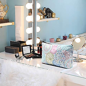 SELLYFELLY Women Cosmetic Bag Travel Makeup Pouch Waterproof Makeup Bag for Purse Portable Toiletry Bag Accessories Organizer