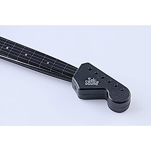 Stratocaster Electric Guitar Scissors with Stand and Cap, Black - Fluorine Coating, Japanese Stainless Steel - Made in Seki Japan