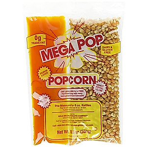 Mega pop Popcorn Kit - 10.6 Oz. (10.6 Oz. kit for 8oz. kettles) (12 Count)