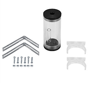 PC Water Pump,Computer Liquid Water Cooling Radiator Acrylic Cylinder Water Reservoir,Full Open Design Noise Reduction Water Cooling