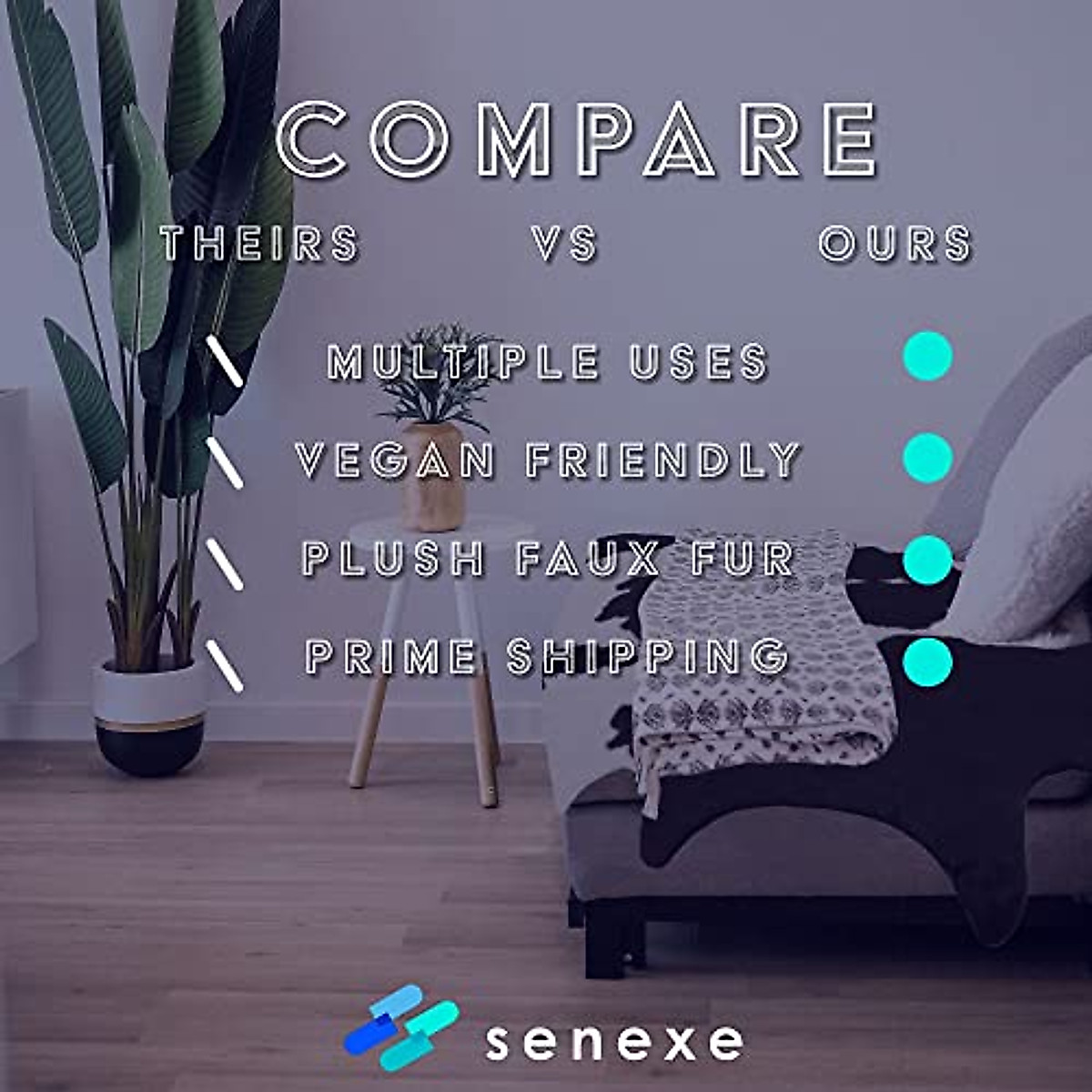 senexe Faux Cowhide Rug 6x5ft - Cow Hide Rug - Synthetic Cow Hides and Skins Rug - Faux Cow Rugs for Living Room - Cowhide Rugs for Living Room & Home w/ Ultra Soft Backing