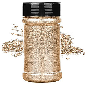 TORC Champagne Fine Glitter 4 oz Glitter Powder for Tumblers Resin Crafts Slime Cosmetic Nail Painting Festival Decoration