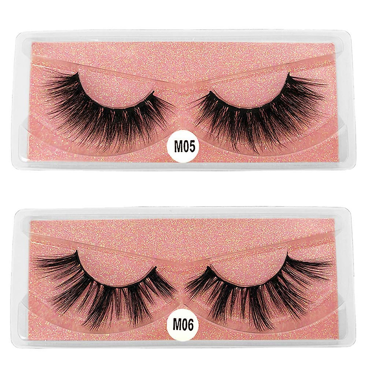 Wholesale Eyelashes 10/20/30/50/100 Pairs Faux 3D Mink Lashes Bulk Natural False Eyelashes Set Makeup Thick Mink Eyelashes Pack (Mix 10 pairs)