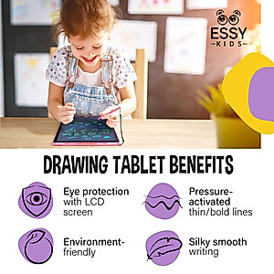 Essy Kids 12“ LCD Writing Tablet for Kids Drawing Tablet Kids Writing Tablet LCD Drawing Tablet for Kids Toddler Writing Tablet Kids Drawing Board