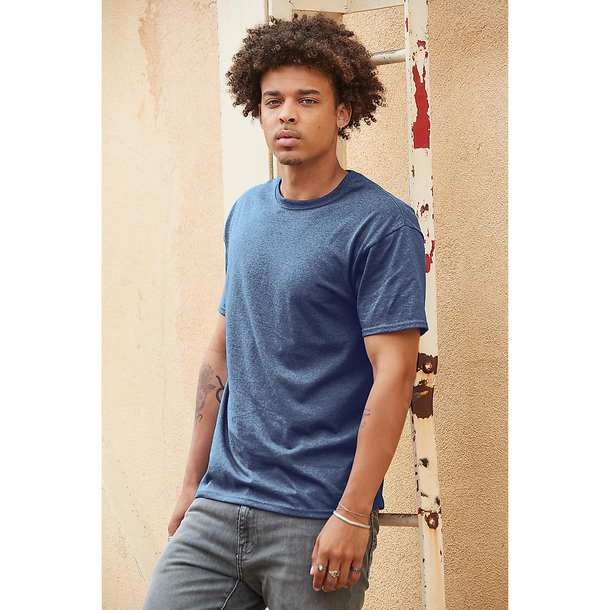 Jerzees Dri-Power Mens Active T-Shirt Medium True Red