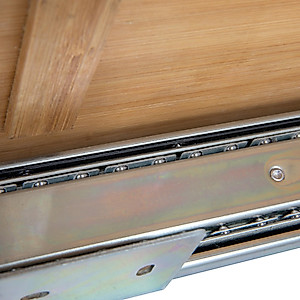 Household Essentials 1265B-1 Glidez Under Sink Sliding Organizer | Pull Out Cabinet Shelf | Wood | 11.5 Inches Wide