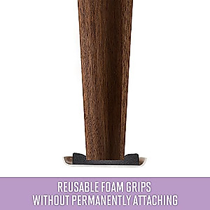 Super Sliders 2 1/2" Round Reusable Furniture Sliders for Carpet - Effortless Moving and Surface Protection, Brown (8 Pack)