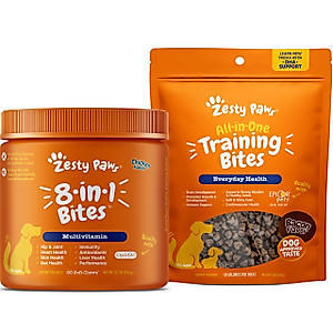 Multifunctional Supplements for Dogs - Glucosamine Chondroitin for Joint Support + Training Treats for Dogs & Puppies - Hip, Joint & Muscle Health