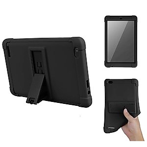 Onn 7 inch Tablet Model: 100015685/100005206 / 100026191 Case, [Kickstand] Bracket Stand Case for Onn 7" Tablet (Black)