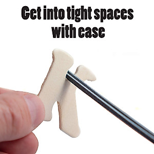 Keystone 100 Sanding Twigs or Sticks Ideal for Woodworking Hobby Arts Crafts Models Mixed Grits and Lengths Cushioned Abrasive (5 Pack)