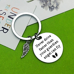 Sweet 16 Gift for for Girls Daughter Niece Sweet 16 Guardian Keychain 16th Birthday Gift Jewelry New Drivers Gift keychain Gift for Daughter Niece Women New Drivers Jewelry Birthday Gift Keychain