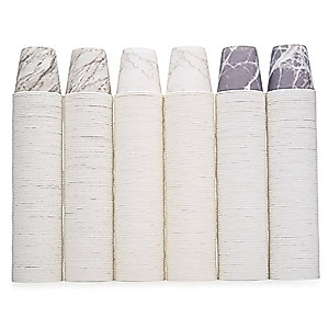 Prince & Spring Paper Bathroom Cups, Multicolor Marble Variety 3 oz x 600 ct