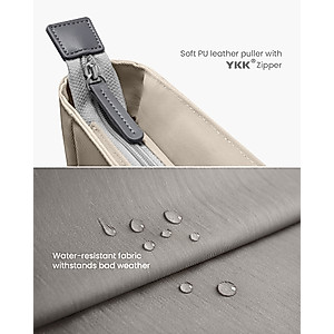 tomtoc 14-inch Laptop Backpack for Work, School, Travel, Water-resistant, Stylish Slim Laptop Computer Bag Purse College Bookbags with Multi-functional Pockets, Casual Tote Daypack, 12L, Moon Grey