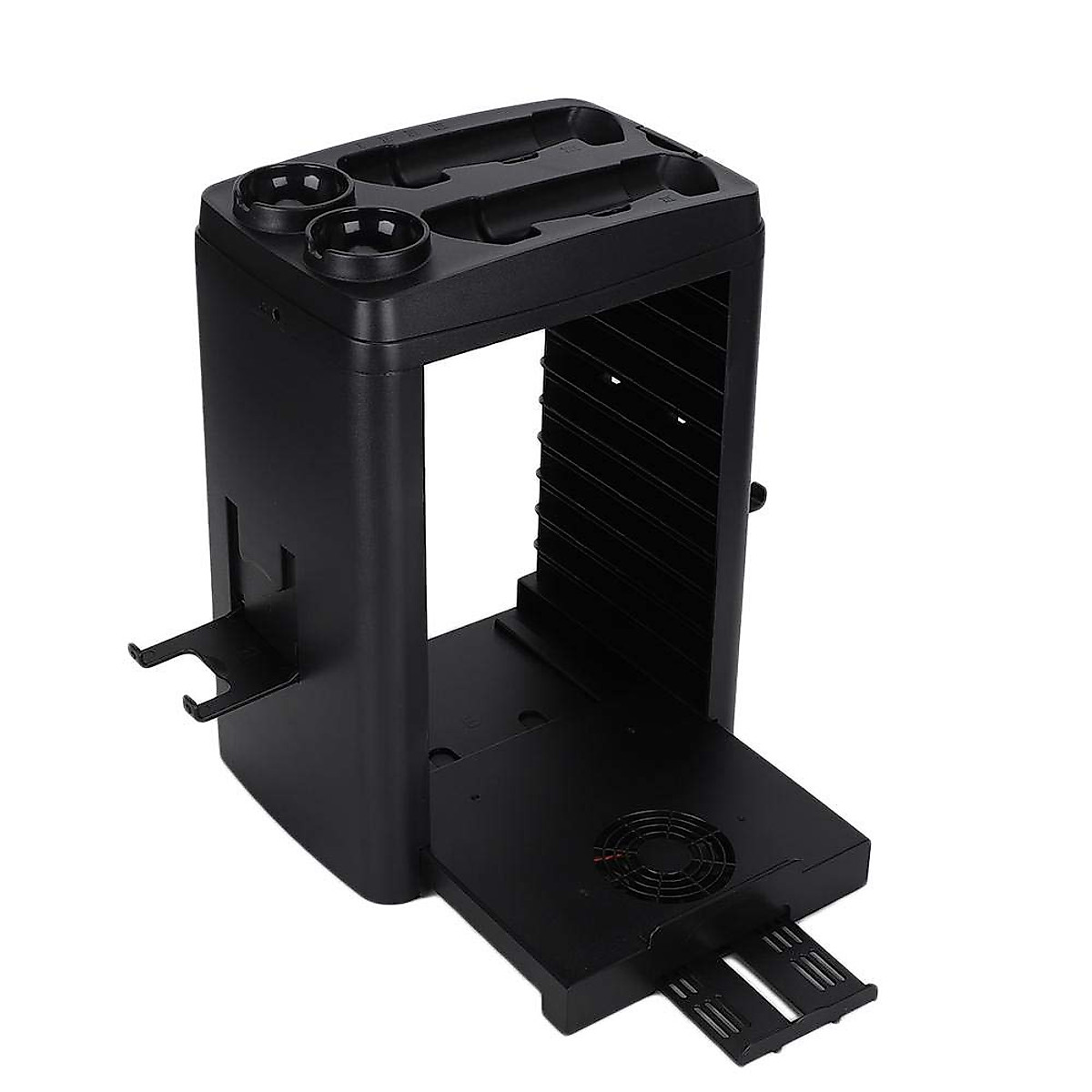 Multifunctional Vertical Cooling Stand for PS4,Charging Dock Station with 11 Game CD Storage for PS4 for PS4 Slim for PS4 Pro