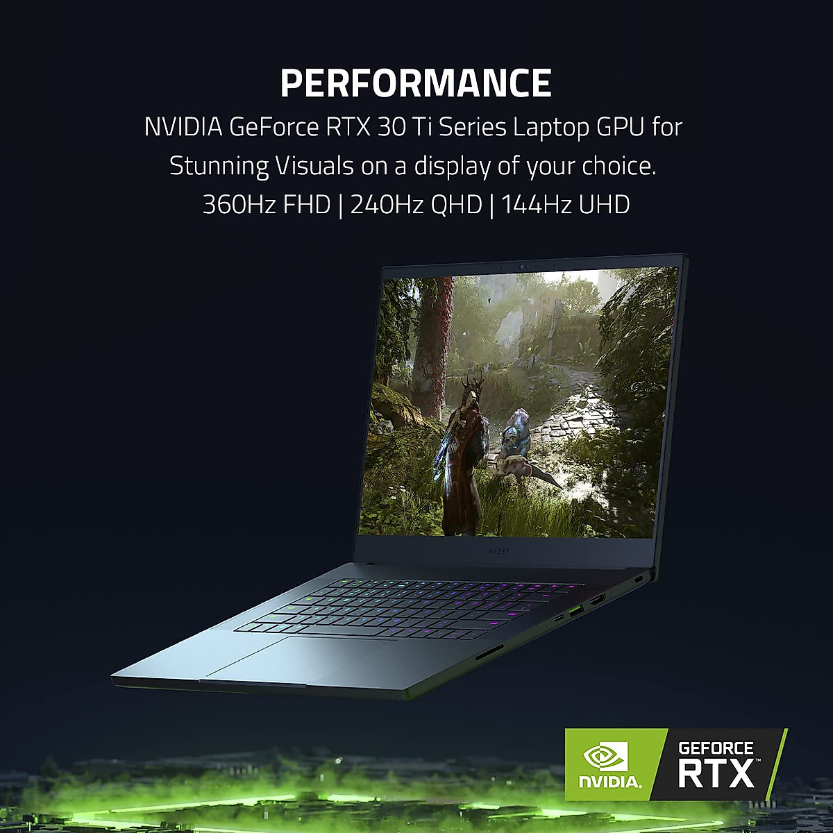 Razer Blade 15 Gaming Laptop: NVIDIA GeForce RTX 3070 Ti - 12th Gen Intel 14-Core i7 CPU - 15.6” QHD 240Hz - 16GB DDR5 RAM - 1TB PCIe SSD - Windows 11 - CNC Aluminum - Chroma RGB - Thunderbolt 4