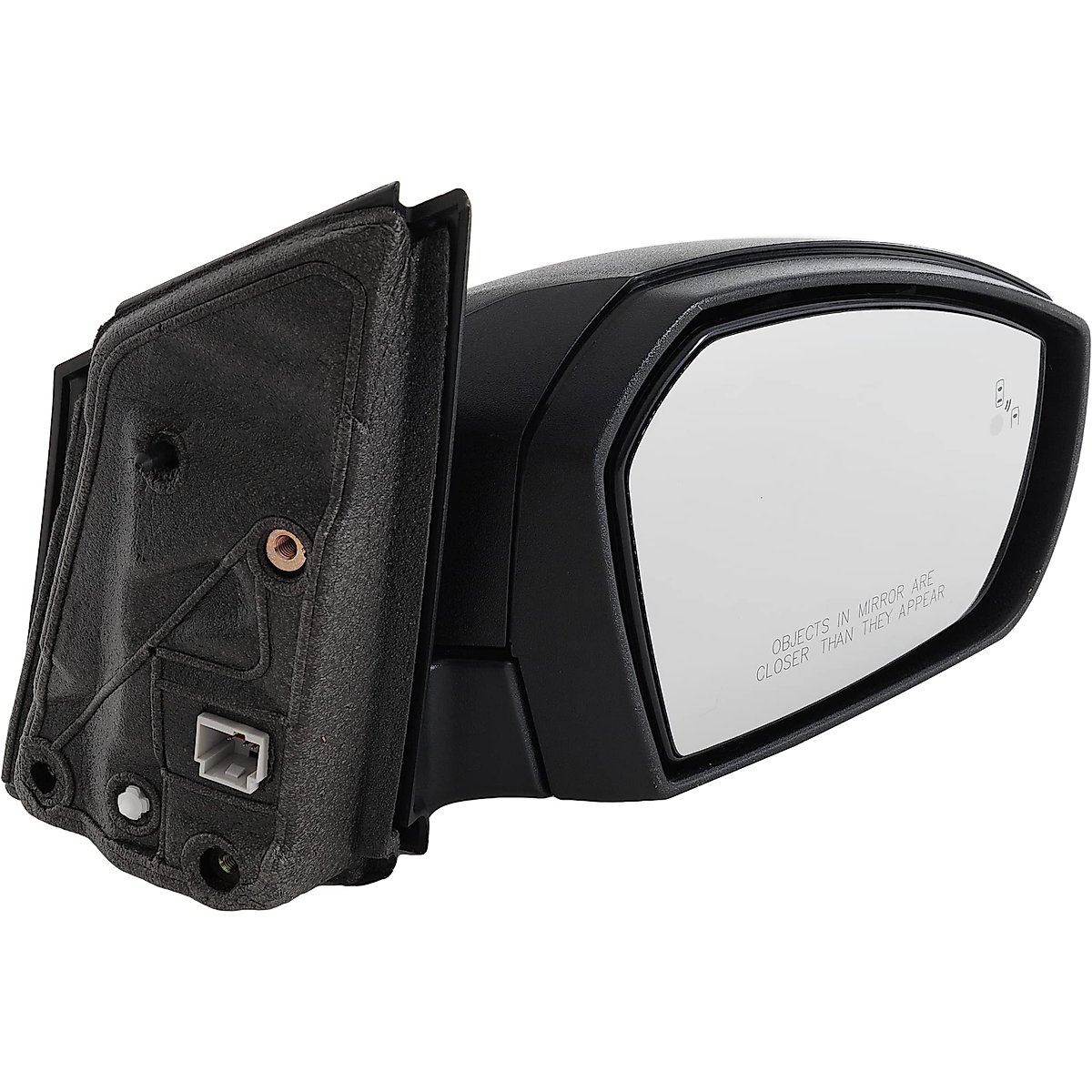 Kool Vue Passenger Side Power Heated Mirror for Ford Escape 2017-2019 With Blind Spot Light; Without Signal Light, Memory & Puddle Lamp Textured