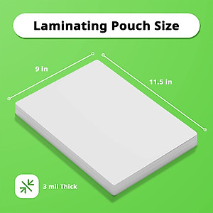 Crystal Clear 200-Pieces Universal Thermal Laminating Pouches