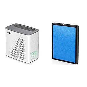 YIOU Air Purifier, Gray & Air Purifier R1 Replacement Filter, Blue