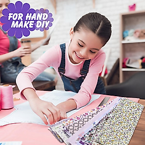 Ganeen 100 Pcs Cotton Fabric Patchwork Quilting Strips 2.56 Inch Precut Patchwork Roll Japanese Style Cotton Fabric Quilting Fabric Strips Craft for DIY Craft Sewing (Exquisite Floral)