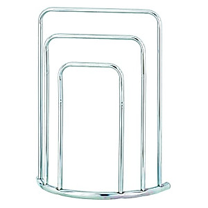 Freestanding Towel Rack, 3 Tier Metal Towel Bar Stand, Silver-Tone Chrome Plated by Madison Home Products (MH10082)