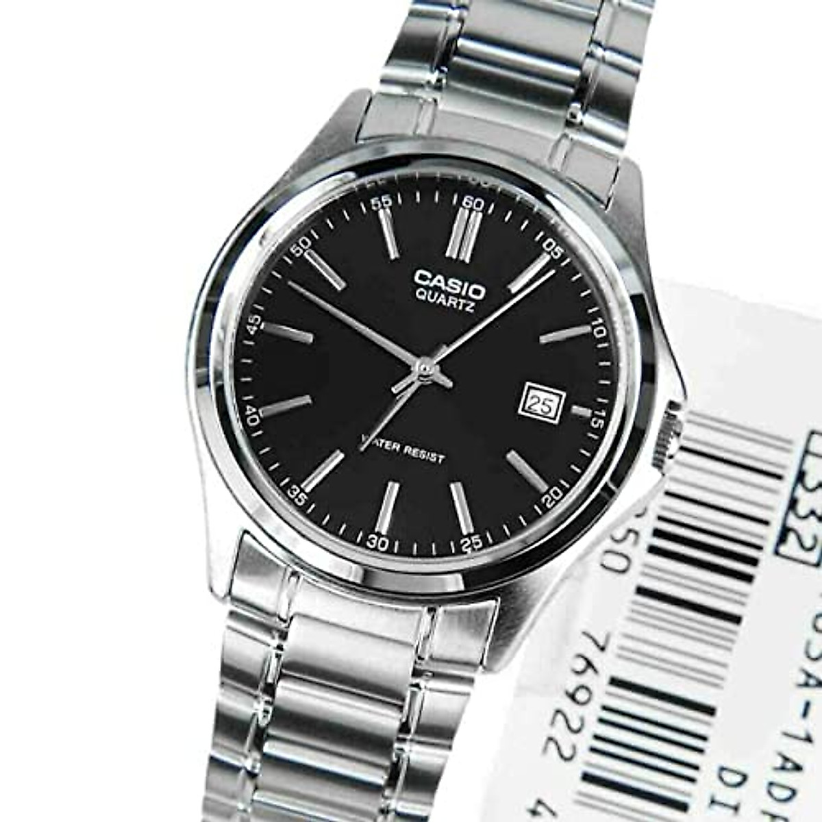 Casio MTP-1183A-1AEF Men's Watch Analogue Quartz Stainless Steel, Silver/Black, Bracelet