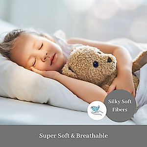 DreamFit DreamCool 100% Pima Cotton Sheets with Elastic Corner Straps 20 Inch Extra Deep Pocket Crafted in USA Bedding Guaranteed to Stay On Luxury Sheets King Sheets Set Ivory