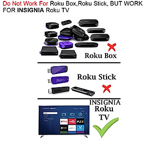 Gvirtue NS-RCRUS-17 Universal Remote Control Replacement for Insignia Roku TV Remote All Insignia Roku Smart LED TV with Spotify, Cineplex, Netflix, Google Play (Model Year 2016 2017 2018 2019 2020)