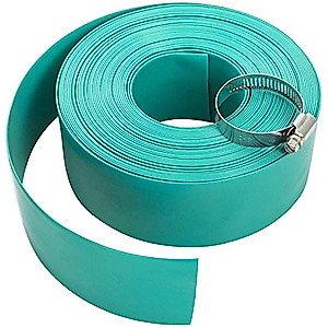 Aqua Select 1½" 200 Ft Vinyl Flexible | Swimming Pool | Backwash Hose for Swimming Pools | Includes Hose Clamp | Heavy Duty and High Strength | UV Protected | Easy Storage
