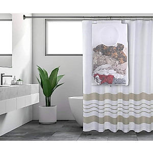 ALYER Breathable Mesh Laundry Hamper,Foldable Hanging Storage Basket,Portable Space Saving Storage Bag (White)