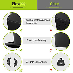 Elevens 28" Outdoor Planter Larger Flower Pots Indoor Modern Tapered Square Outdoor Planter Indoor and Outdoor Flower Pots for Front Door, Patio and Deck（2 Packs）