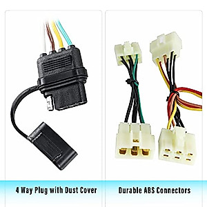 Oyviny Vehicle Side Custom 4 Way Trailer Wiring Harness 1984-1995 Toyota Pickup/1995-2004 Toyota Tacoma