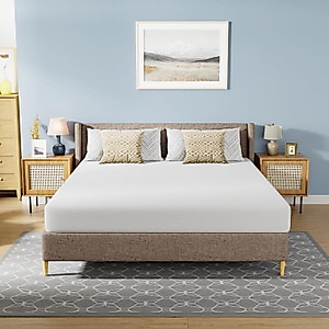 PayLessHere 8 Inch California King Size Gel Memory Foam Mattress Fiberglass Free/CertiPUR-US Certified/Bed-in-a-Box/Cool Sleep & Comfy Support