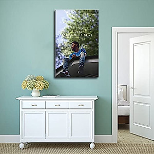 DIANSHANG Cole Posters - 2014 Forest Hills Drive Album Cover Canvas Poster Cool Wall Decor Art Print Posters for Room Aesthetic Unframe:16x24inch(40x60cm)