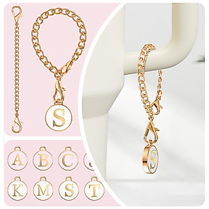 ANGSTUEM 4PCS Straw Cover for Stanley Cup 30& 40 Oz Tumblers,9-10mm Soft Silicone Straw Toppers for Stanley Cup Accessories, 2PCS Initial Letter Stanley Charms for Handle,Dust-proof Straw Covers