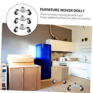 3pcs 3 Mover Moving Furniture Tool Moving Furniture Dolly Steel Tri-dolly Moving Appliances Dolly Tool 3 Wheel Furniture Dolly Triangle Dolly Swivel Caster