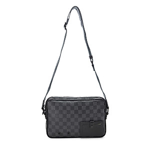 Louis Vuitton, Pre-Loved Damier Graphite Alpha Messenger, Black