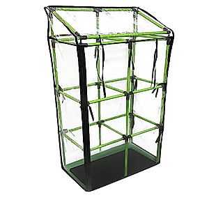Bio Green JGL-C Greenhouse Compatible with City Jungle Trellis and Heidelberg – Outdoor and Indoor 2 Zippers – Protection Plant Covers – Transparent Design