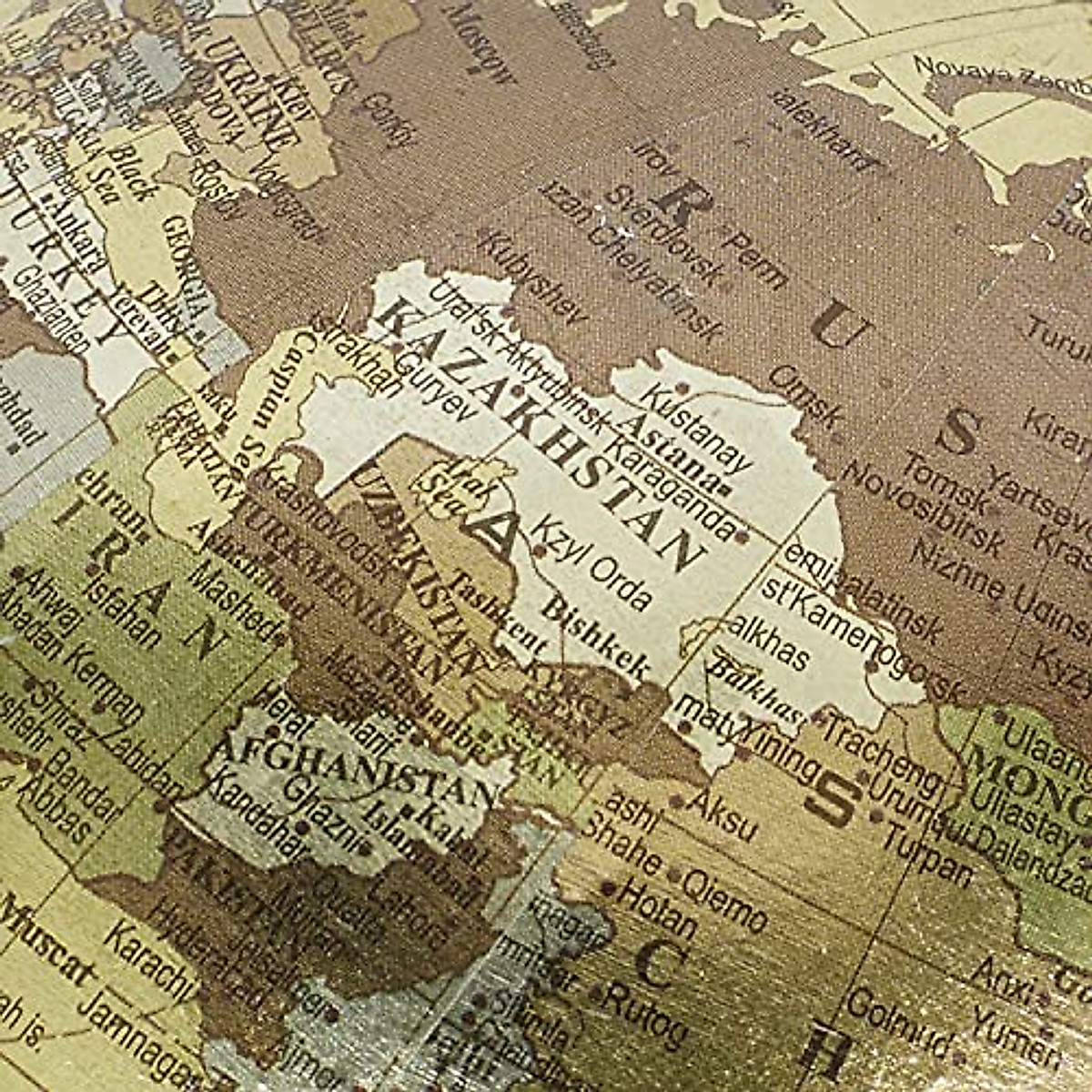 Benzara 68846 Elegant And Stunning Metal PVC Globe, 7" W x 10" H