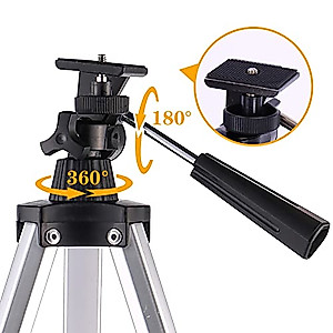NETSKINSON Telescope, 70mm Aperture 400mm AZ Mount Astronomical Refracting Telescope for Kids Beginners, Portable Travel Telescope with Carry Bag, Phone Adapter & Wireless Remote