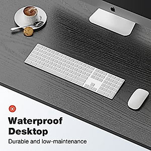 OLIXIS Computer Small Desk 32 Inch Home Office Writing Study Work Storage Bag Headphone Hooks Simple Modern Wood Kids Student Table