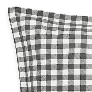 Eddie Bauer - Euro Sham Set, 2pc Cotton Bedding with Hidden Zipper Closure, Stylish Plaid Home Decor (Kingston Charcoal, 26" x 26")