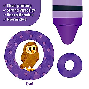 DECOWALL DS-8044 Animal Alphabet Numbers Colour Decals Stickers Kids Peel and Stick Removable for Room décor Letters ABC Classroom playroom Decorations Educational Bedroom Nursery