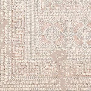 Mark&Day Area Rugs, 5x7 Herblay Global Rose Area Rug, Camel Beige Grey Carpet for Living Room, Bedroom or Kitchen (5'1" x 7'3")