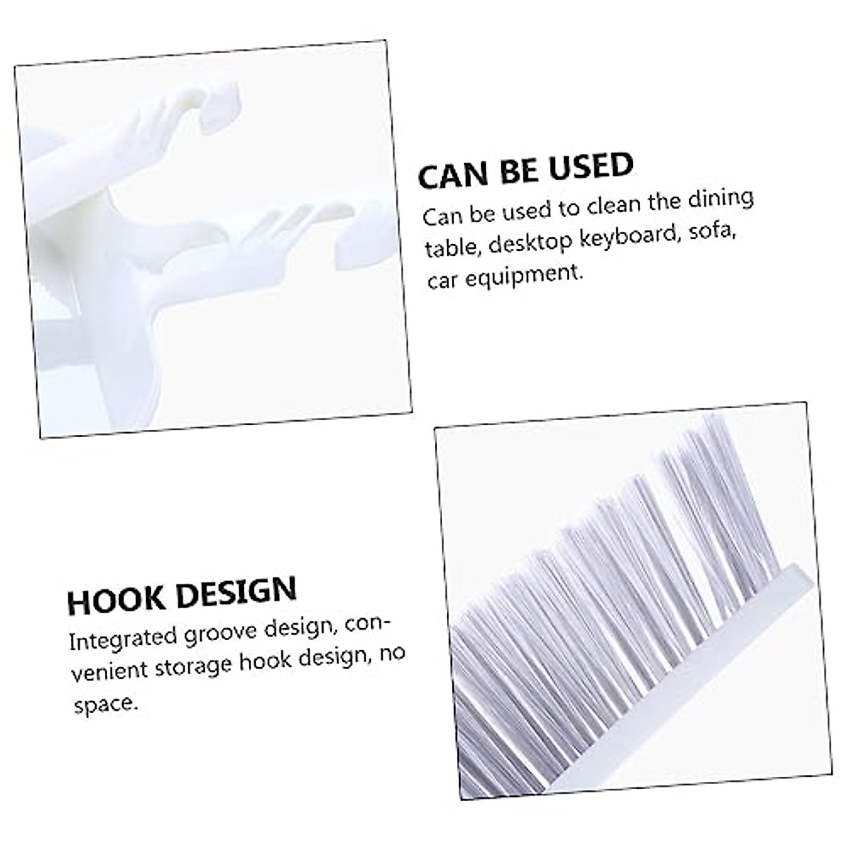 2 Sets Cleaning Brush Home Cleaning Accessory Kitchen Mini Pan Table Cleaning Tool Mini Hand Broom Shovel Brush Combination Mini Dustpan Household Cleaning Supplies Plastic White Healeved