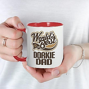 CafePress Dorkie Dog Dad Mug Ceramic Coffee Mug, Tea Cup 11 oz