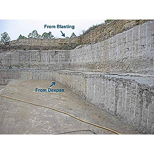 Dexpan Expansive Demolition Grout 44 Lb. Box for Rock Breaking, Concrete Cutting, Excavating. Alternative to Demolition Jack Hammer Breaker, Jackhammer, Concrete Saw, Rock Drill (DEXPAN44BOX2) (50F-77F)