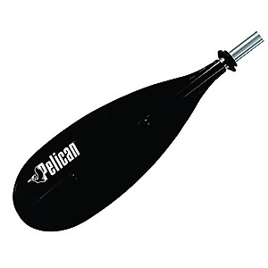 Pelican - 2-Piece Heavy-Duty Aluminum Kayak Paddle - Extra Tough & Lightweight - for Kayaks or Inflatable (Black, 89 in)