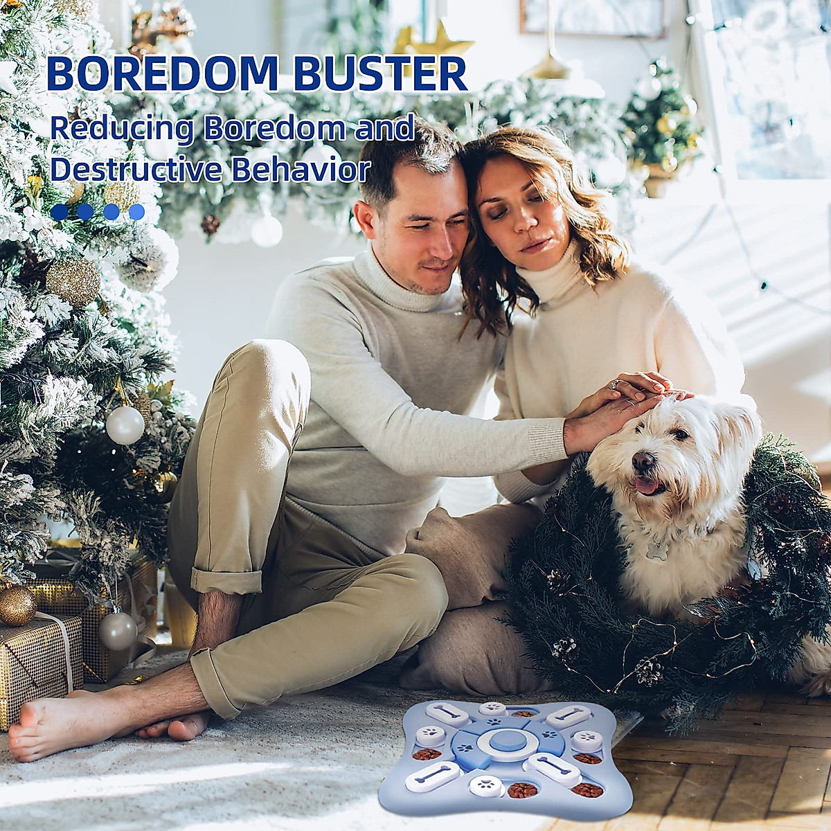 FULUWT Dog Puzzle Toys, Interactive Dog Toys for Boredom and Stimulating, Dog Food Puzzle Feeder for Fun Slow Feeding for Puppies, Cats, Small, Medium, Large Dogs.