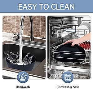 ACBOWE Silicone Slow Cooker Liners Fit Crock-Pot 6-7 Quart Oval Slow Cooker, Reusable Cooking Crock Pot Liner BPA-Free, Leakproof & Dishwasher Safe Slow Cooker Accessories for 6-7 Qt Crockpot – Black